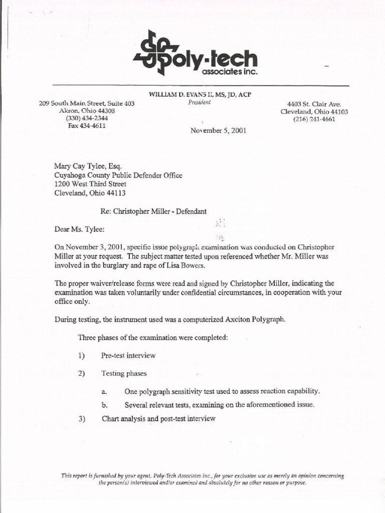 Polygraph Report | PDF