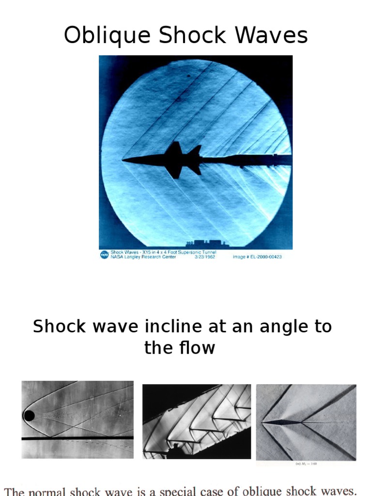 Oblique Shock | PDF | Science & Mathematics