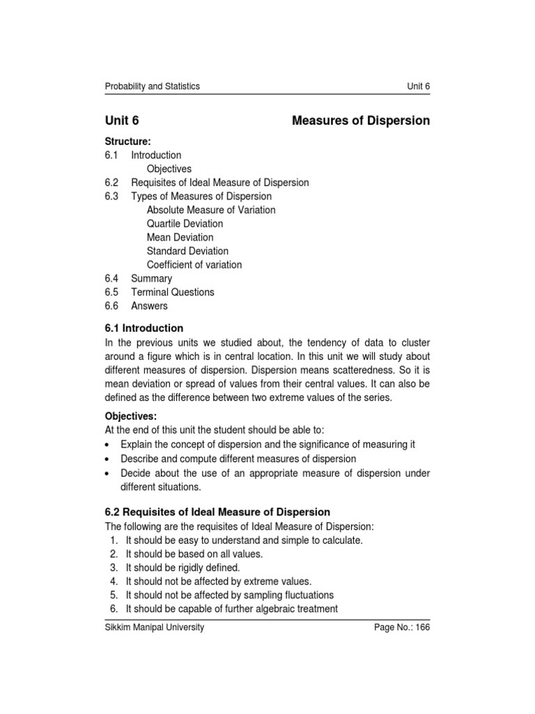 Mca4020 SLM Unit 06 | PDF | Coefficient Of Variation | Standard Deviation
