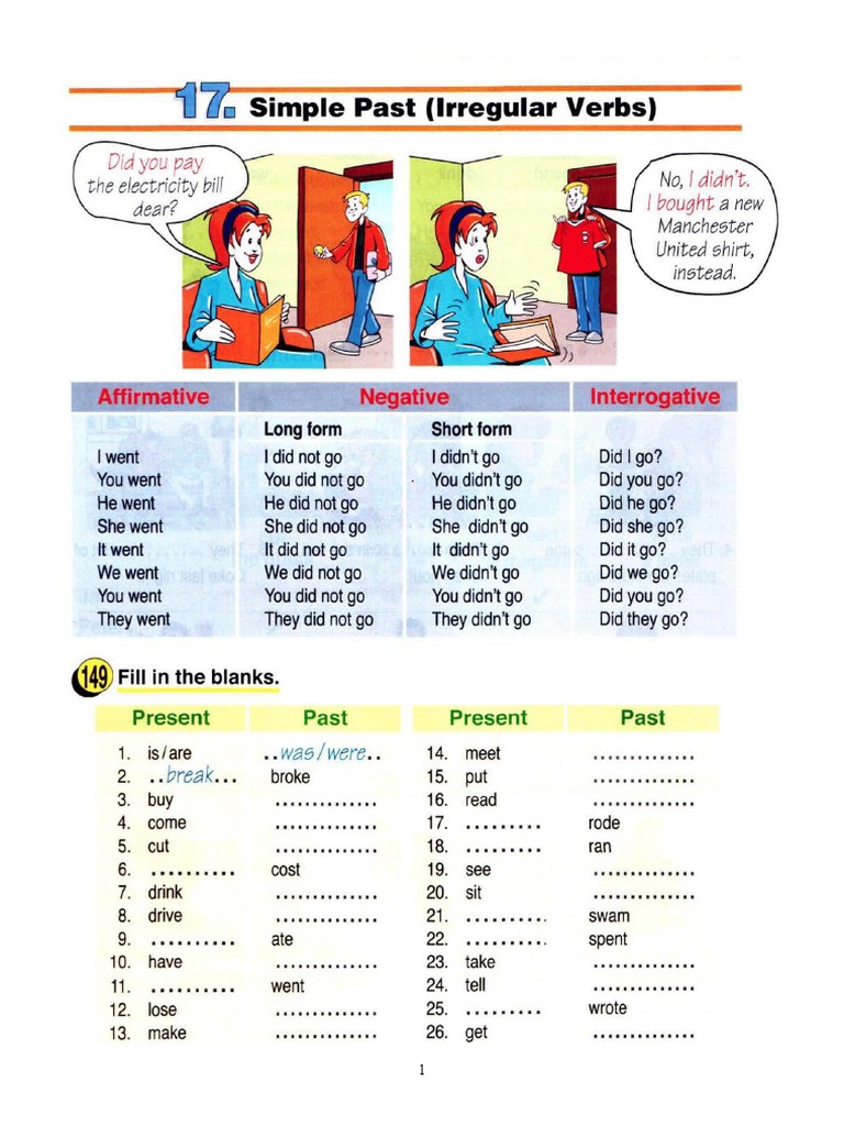 Past Simple- Irregular Verbs-2º Eso (2)