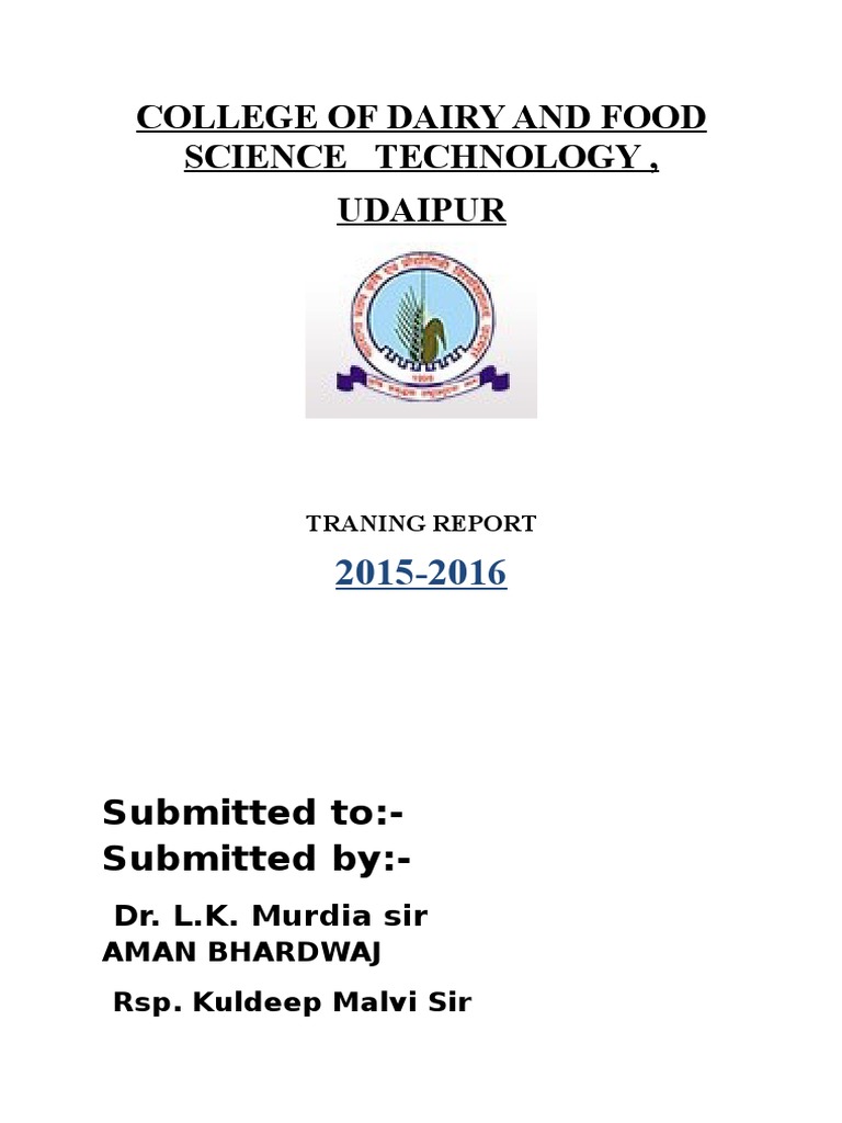 Aman Bhardwaj Traning Report | PDF