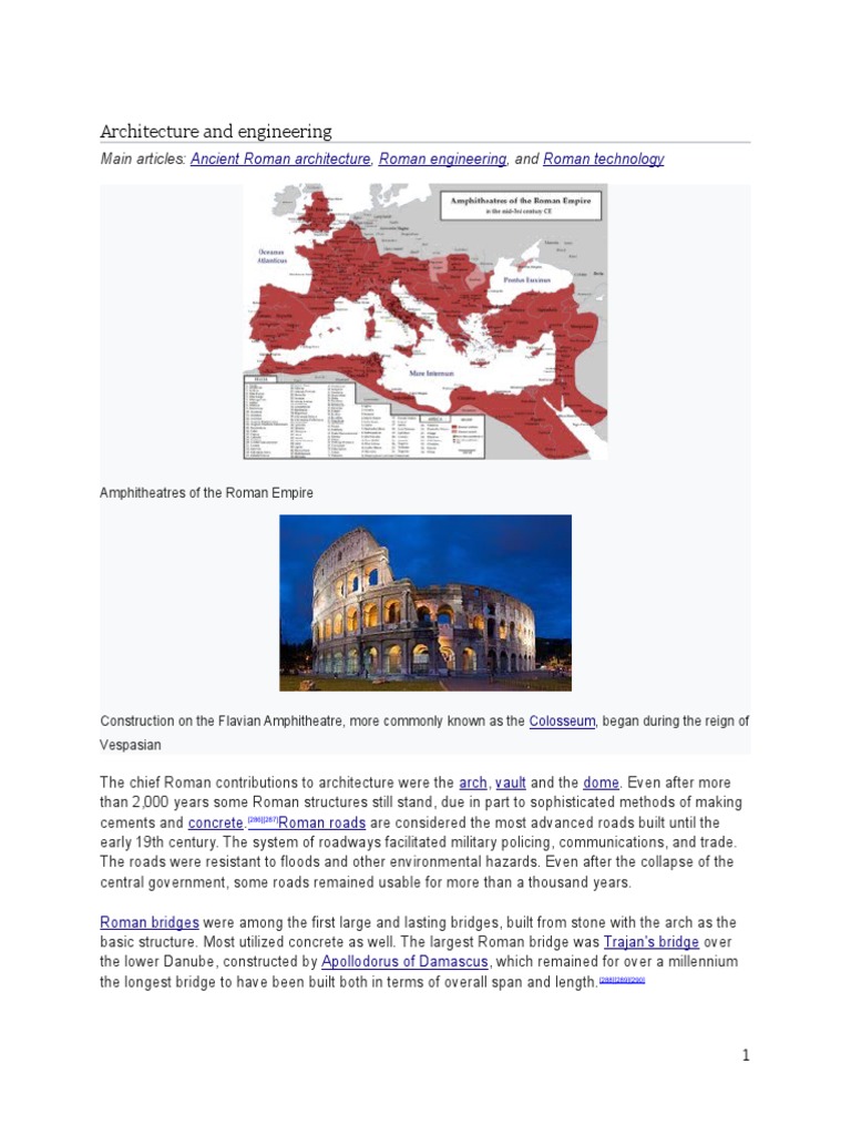 An In-Depth Look at Roman Architecture, Engineering Feats, and ...