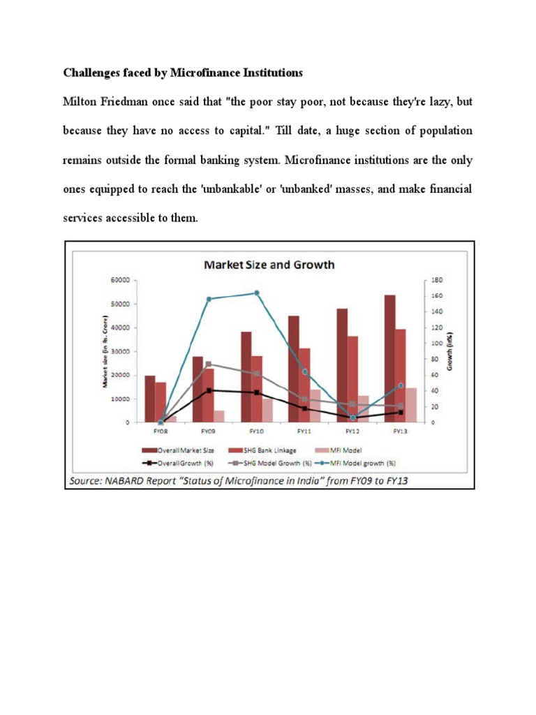 Challenges Faced by Microfinance Institutions | Microfinance | Banks