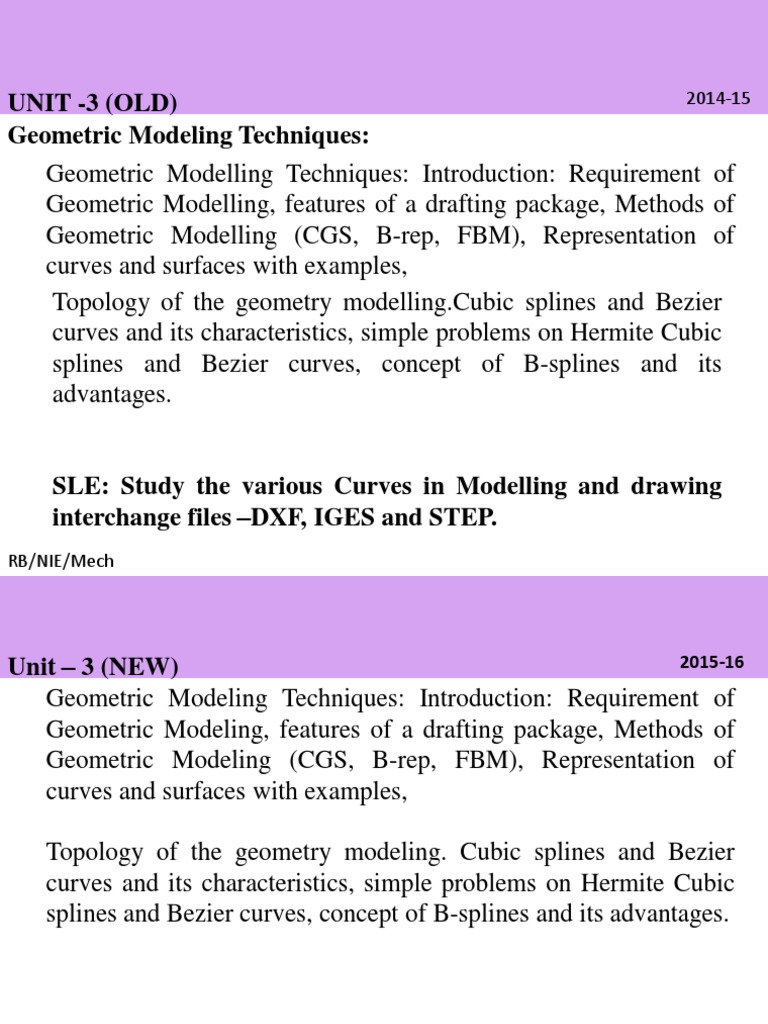 Geometric Modeling Techniques Overview | PDF | Scientific Modeling | Geometry