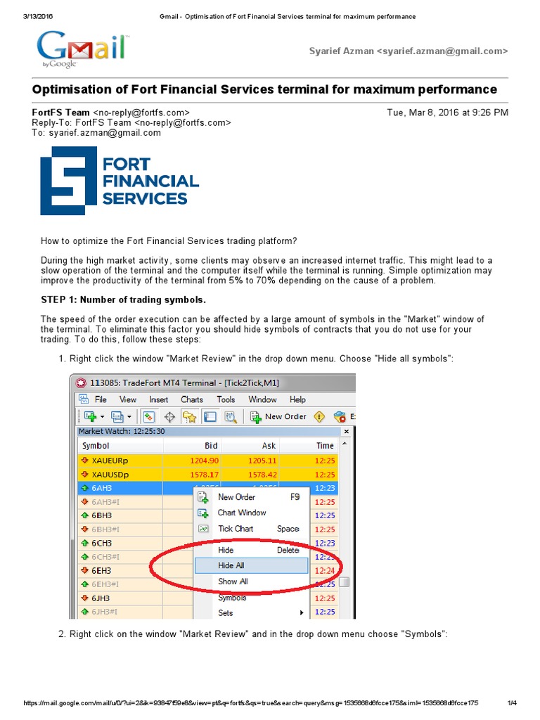 Cara Untuk Optimize Mt4 Di VPS | PDF | Program Optimization | Internet