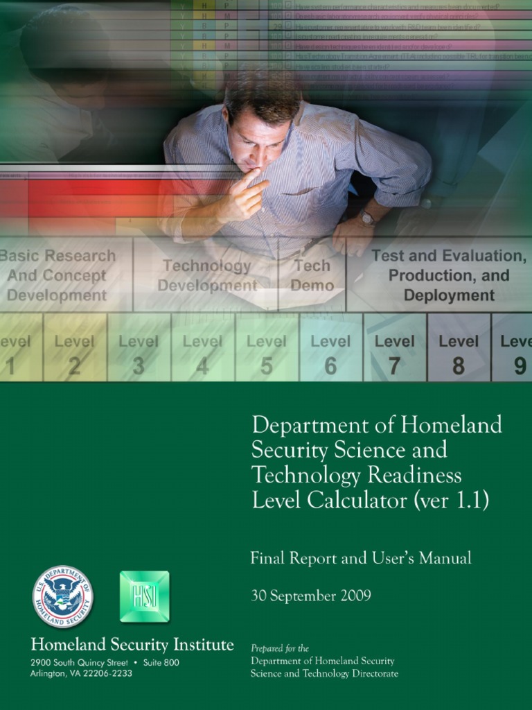 Manufacturing Readiness Level Calculator