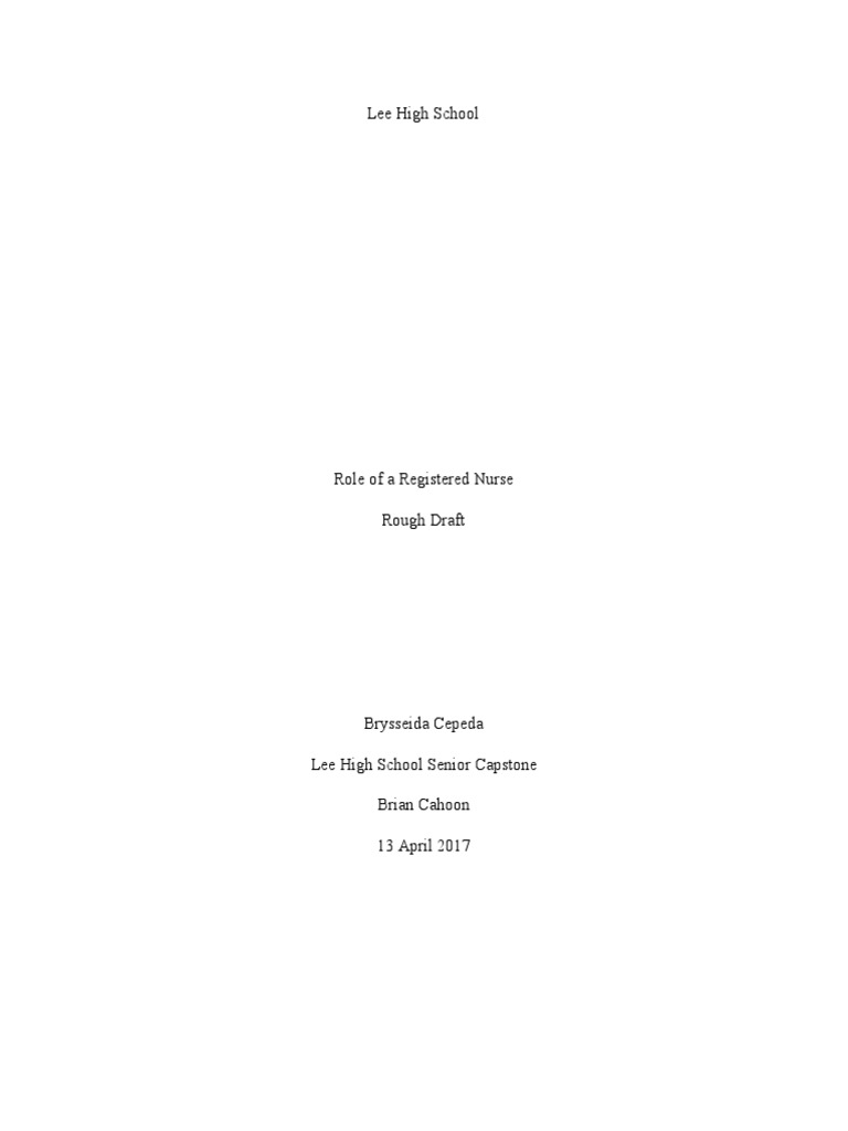Roughdraft | PDF | Nursing | Patient