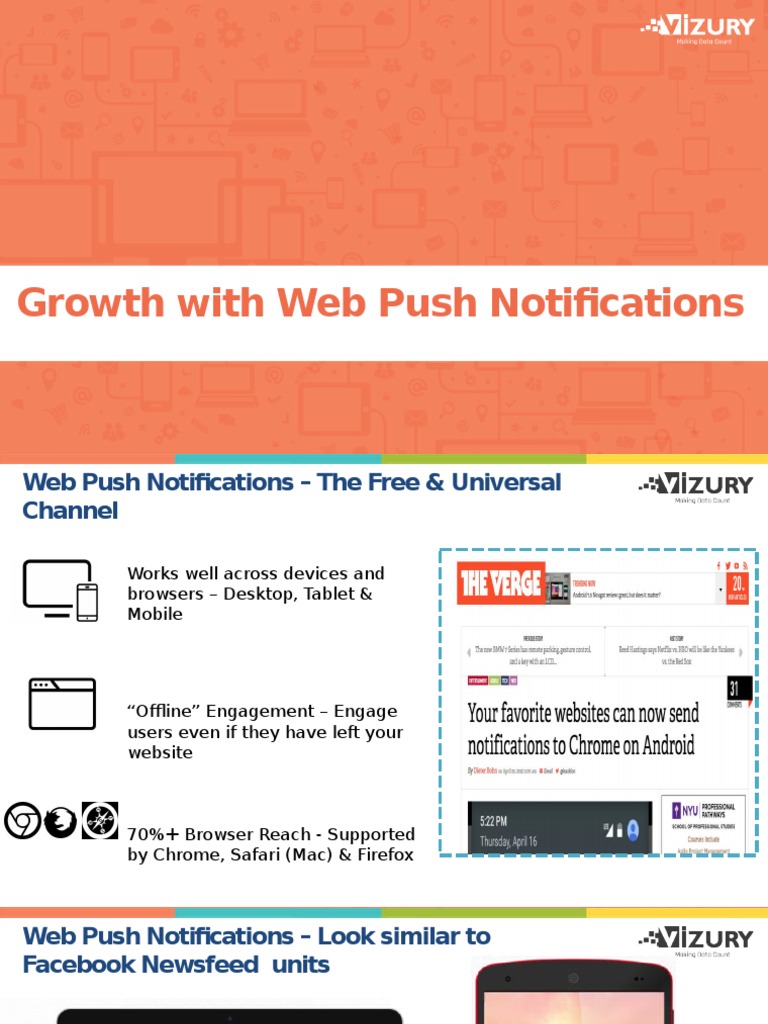 Dynamic Web Push Notifications | PDF | Web Browser | Websites