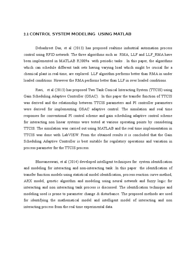 Control System Modeling Using MATLAB | PDF