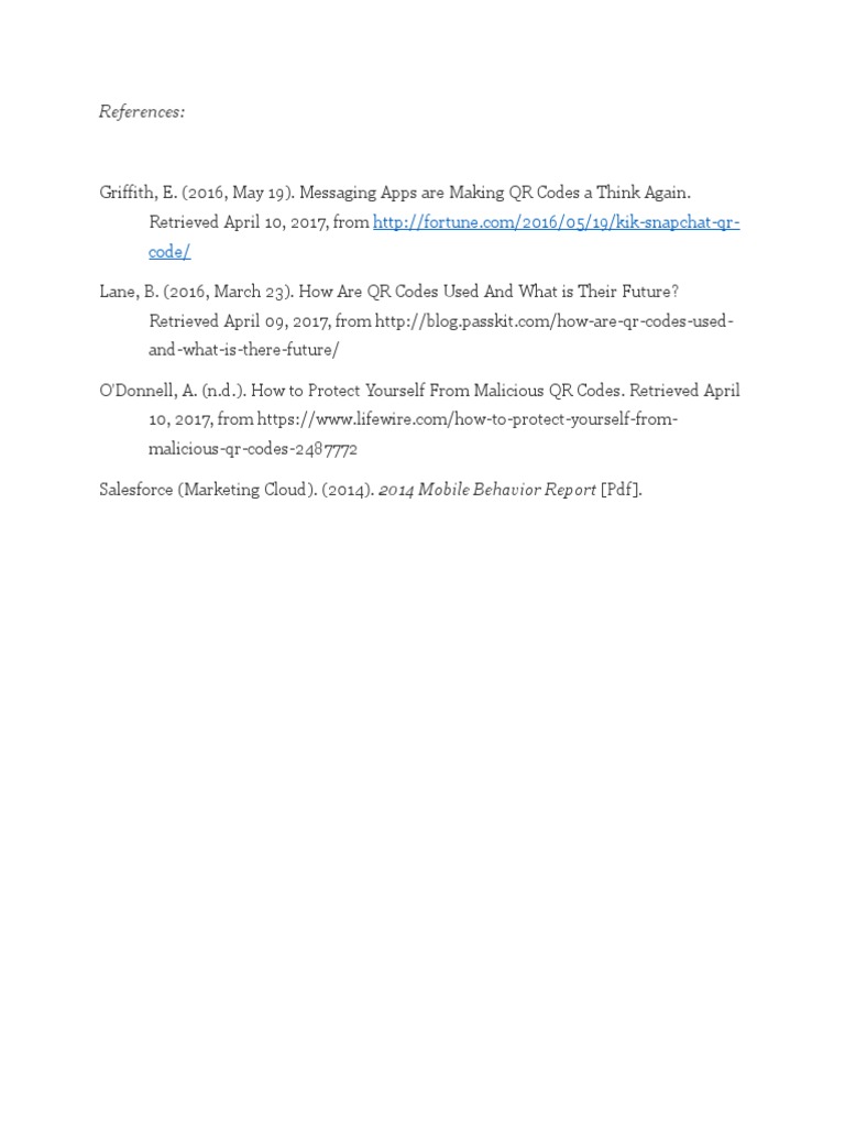 References-Qr Blog | PDF