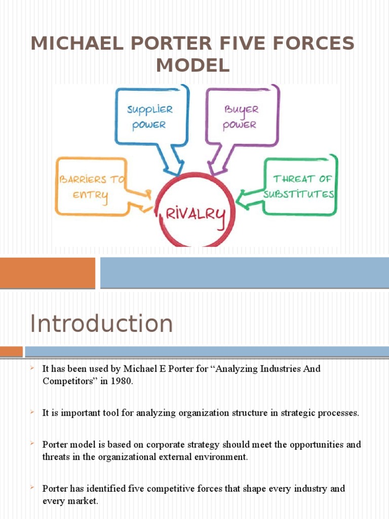 Michael Porter Five Forces Model | PDF | Strategic Management | Supply ...
