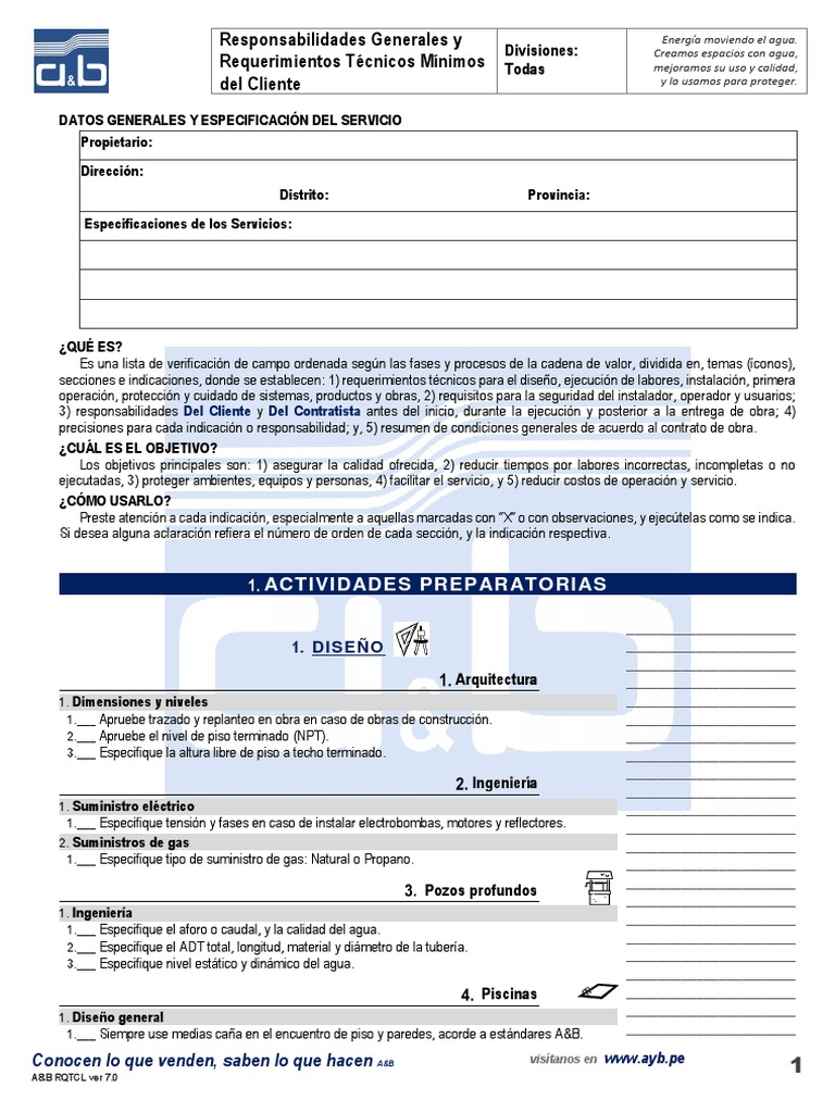 Requerimientos y Requisitos Técnicos Del Cliente | PDF | Calidad ...