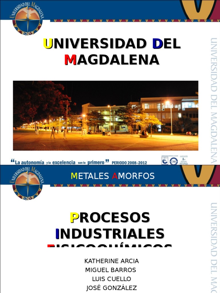 Metales Amorfos | PDF | Rieles | Química