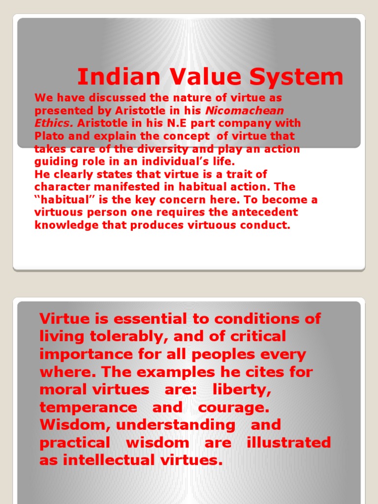 Indian Value System | PDF | Dharma | Virtue