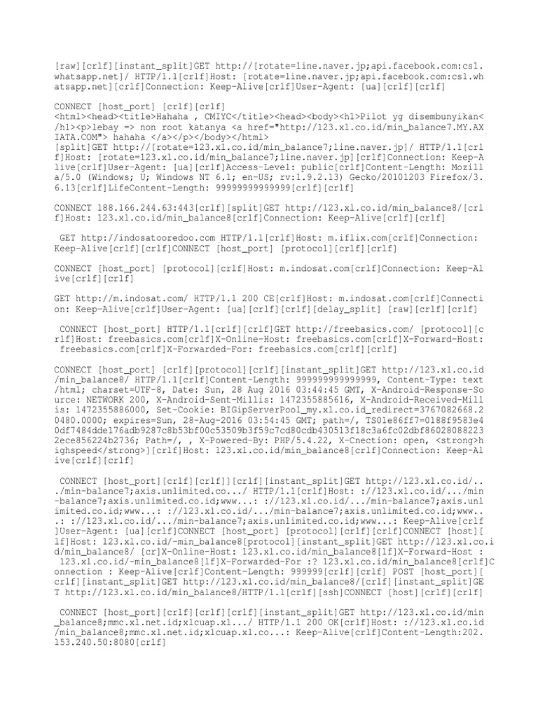 Payload Hasil Sniff | PDF | Hypertext Transfer Protocol | Software