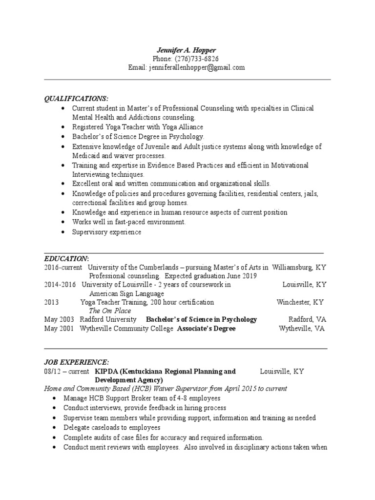 Resume Updated For Ucumb Prof Portfolio | PDF | Probation | Probation ...