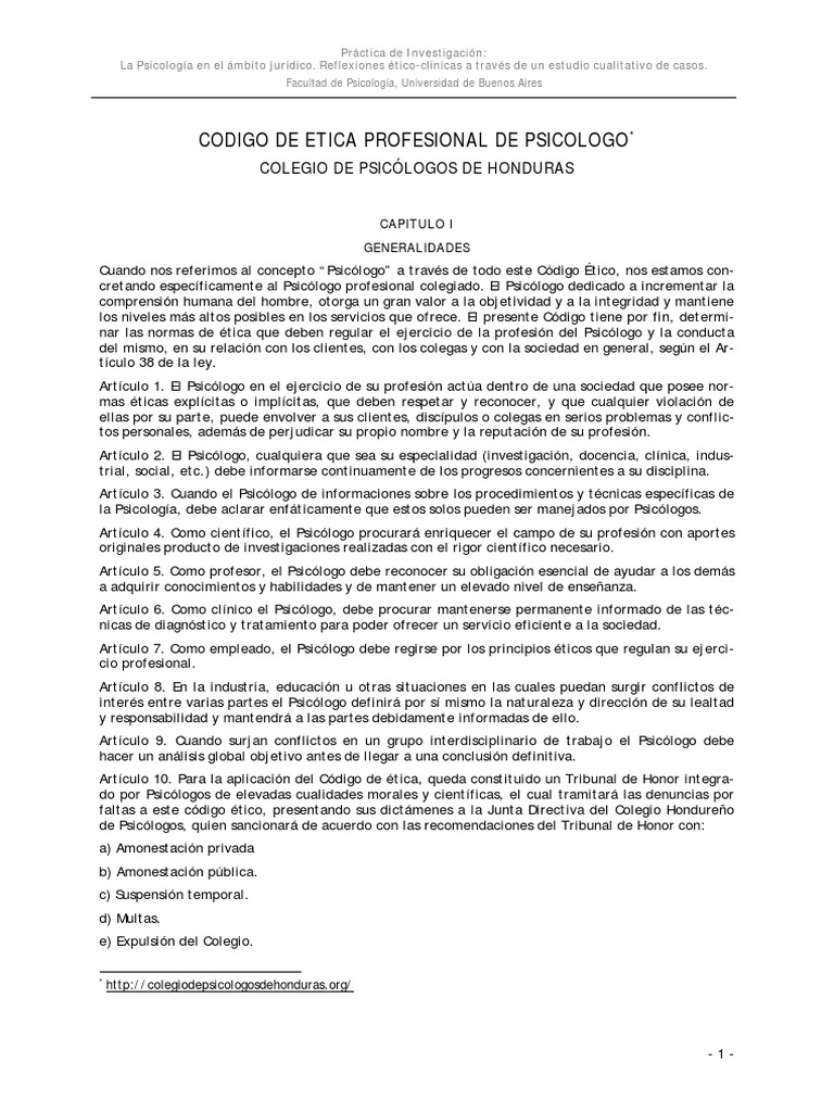 Codigo Honduras PDF | PDF | Secreto | Sicología