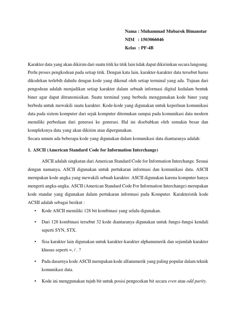 Kode Alfanumerik | PDF