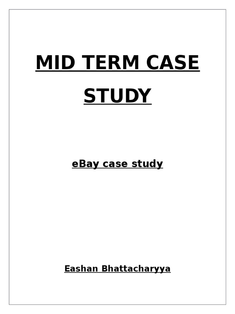 Mid Term Case Study | PDF | E Bay | Pay Pal