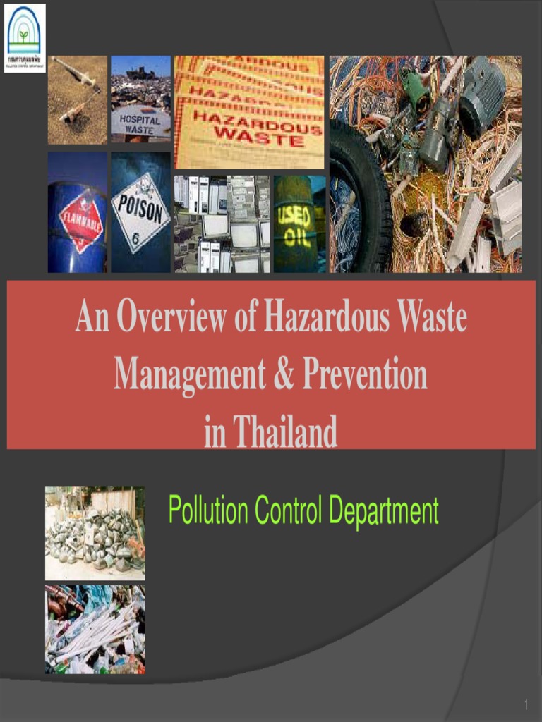 Hazardous Waste Management in Thailand | PDF | Hazardous Waste | Waste ...