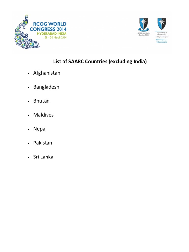 SAARC Nations Overview | PDF