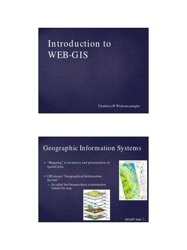 Introduction To webGIS PDF | PDF | Geographic Information System | Data