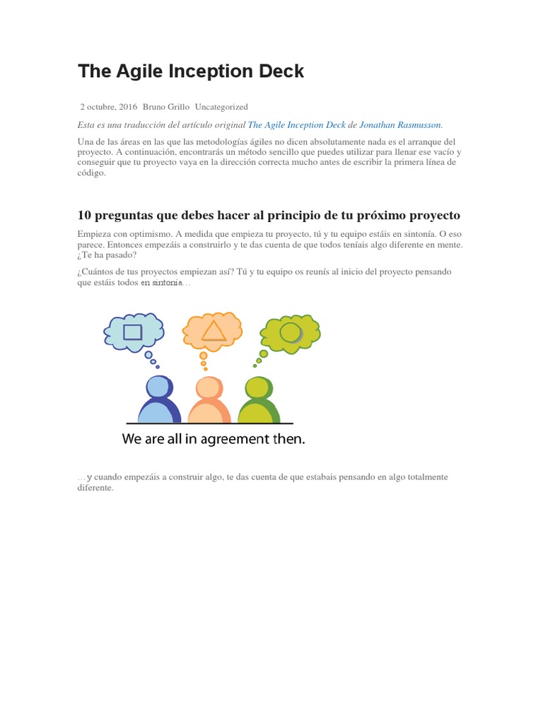 Guía para Iniciar Proyectos Ágiles | PDF | Cliente | Ocio