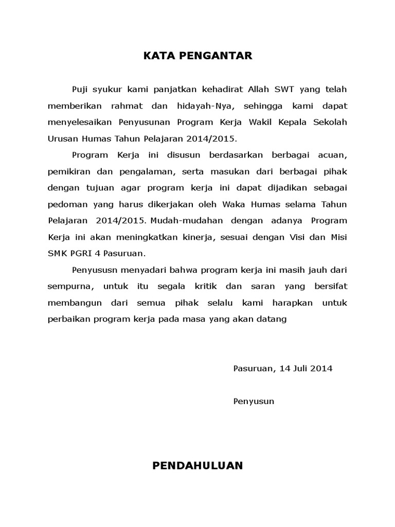 Proker Waka Humas | PDF