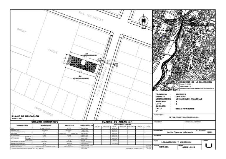 Ejemplo de Plano de Ubicacion Llenado