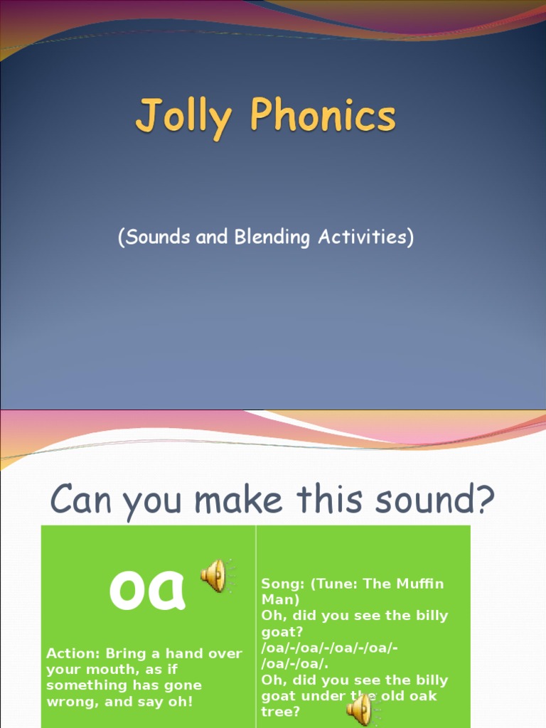 Jolly Phonics Group 5 Sounds and Blending | PDF | Linguistics