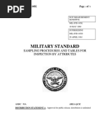 Military Standard | PDF | Sampling (Statistics) | Sample Size Determination