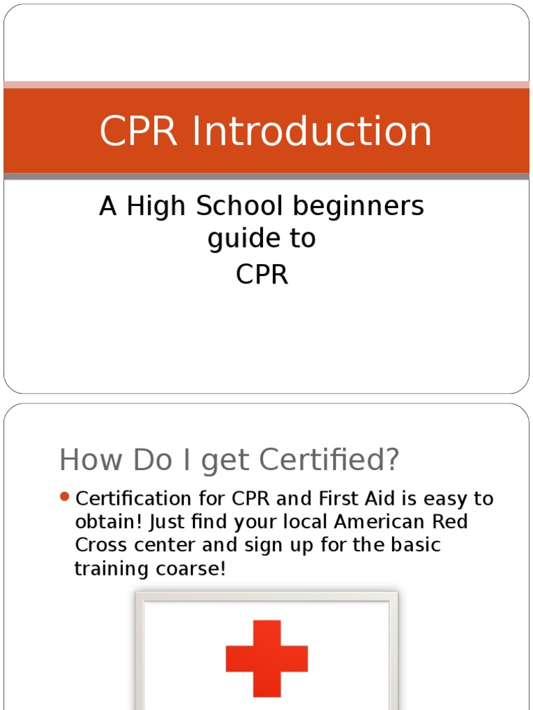 CPR Basics for High School Students | PDF | Cardiopulmonary ...