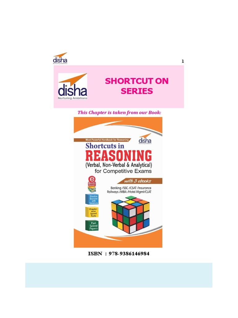 Disha Publication Shortcut On Series | PDF | Teaching Mathematics