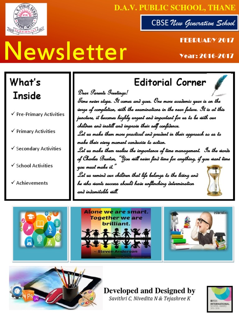 Newsletter: What's Inside Editorial Corner | PDF | Sports | Leisure