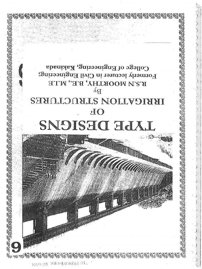 Irrigation Structures Design by R S N Murthy | PDF