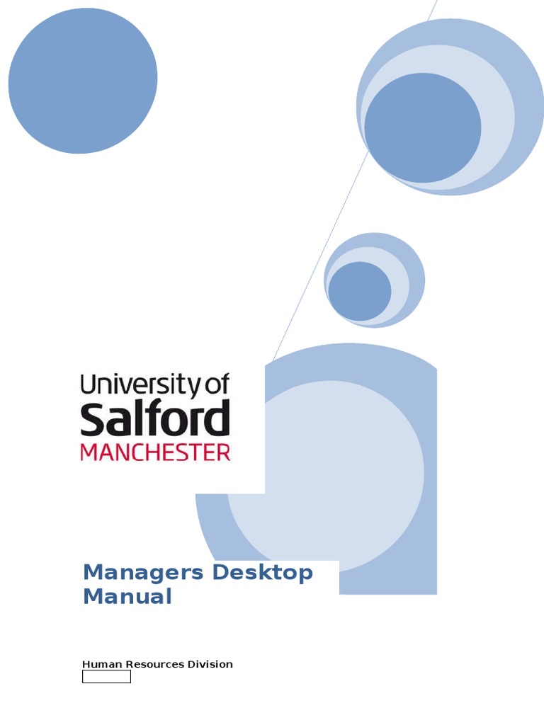 Managers Desktop SAP User Guide | PDF | Spreadsheet | Lecturer