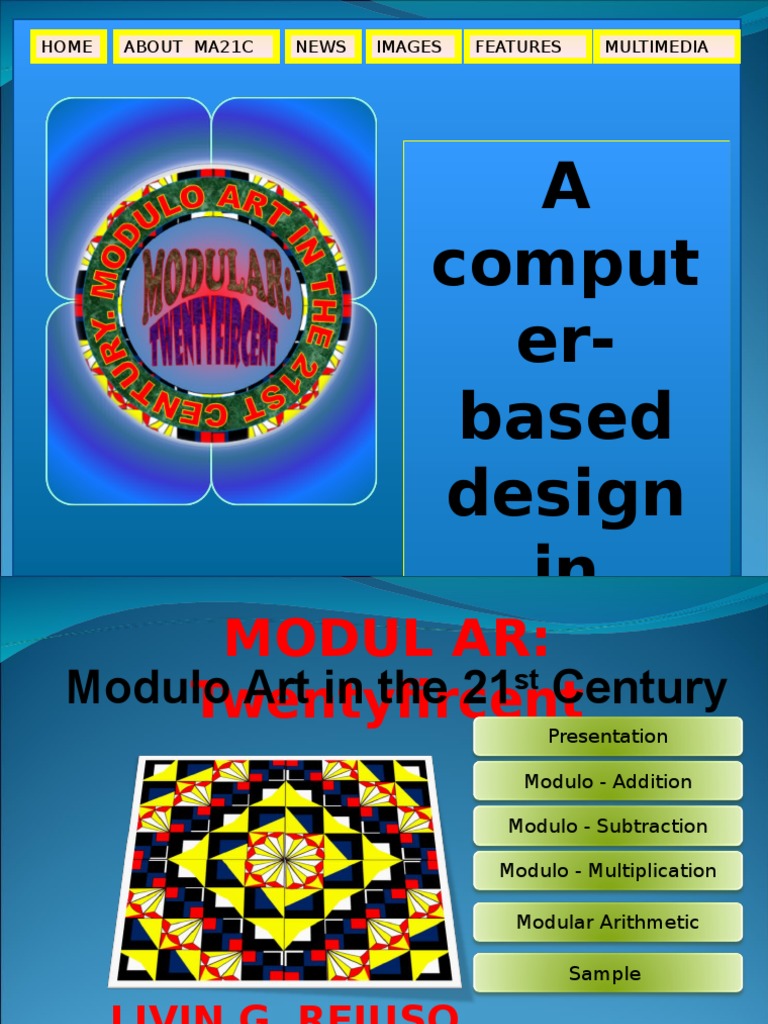 Modulo Art - Computer Based Design | PDF | Abstract Algebra | Number Theory