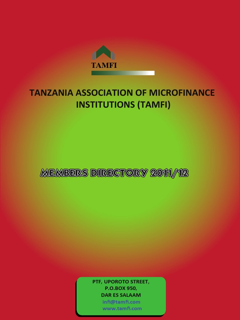 Tamfi Directory 2011 2012 PDF | PDF | Microfinance | Non Governmental ...