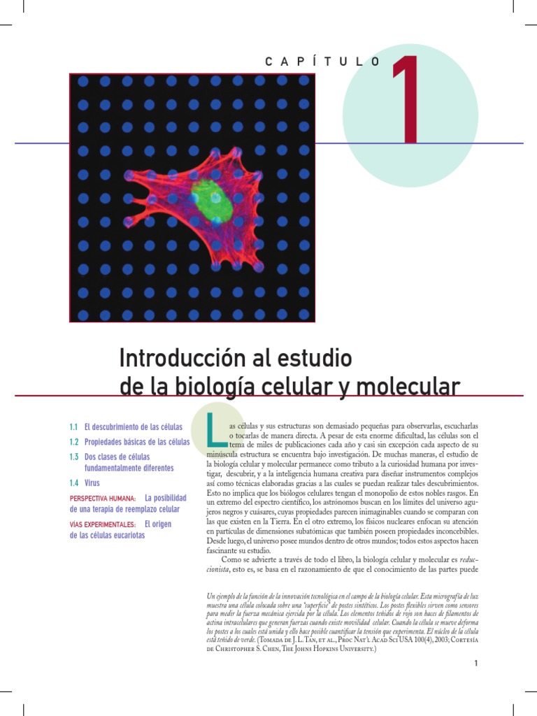 Karp Biologia Celular y Molecular Capitulo Muestra 01 PDF | PDF