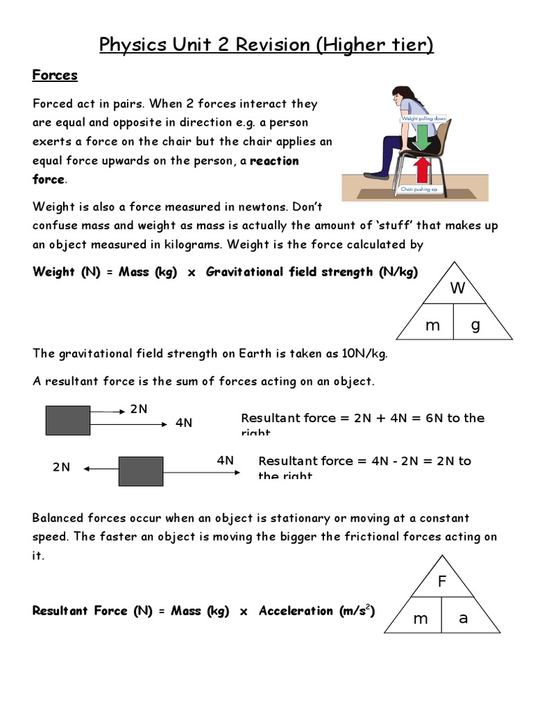 Physics Unit 2 Revision Guide | PDF | Radioactive Decay | Atoms
