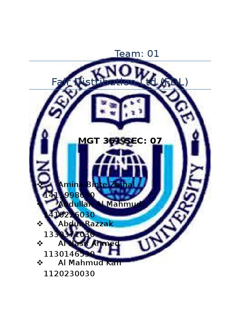 Fair Distribution Limited | PDF | Strategic Management | Recruitment