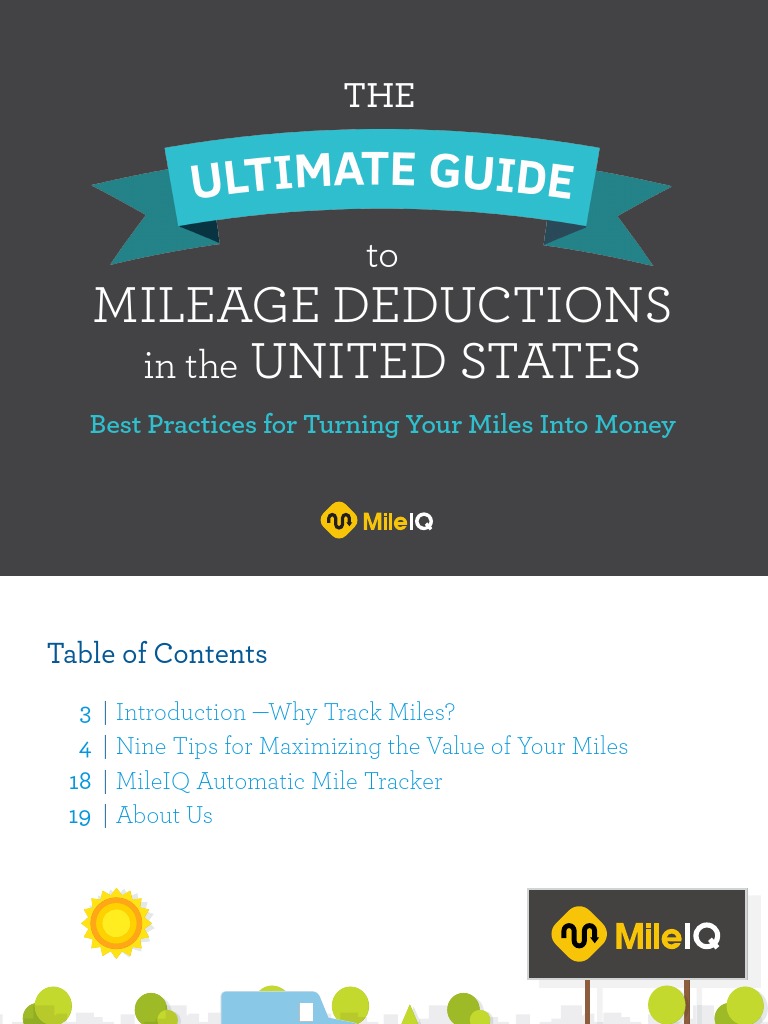 MileIQ Ultimate Guide Mileage Deduction | PDF | Tax Deduction | Irs Tax ...