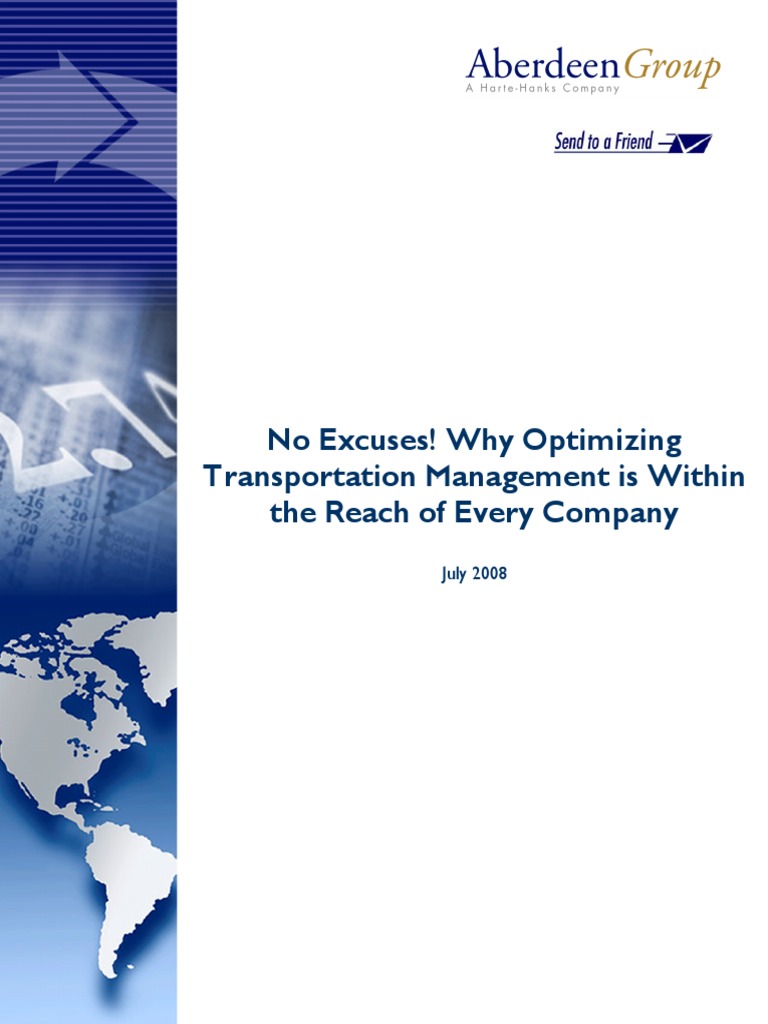 Optimizing Transportation Management Pdf Supply Chain Cargo