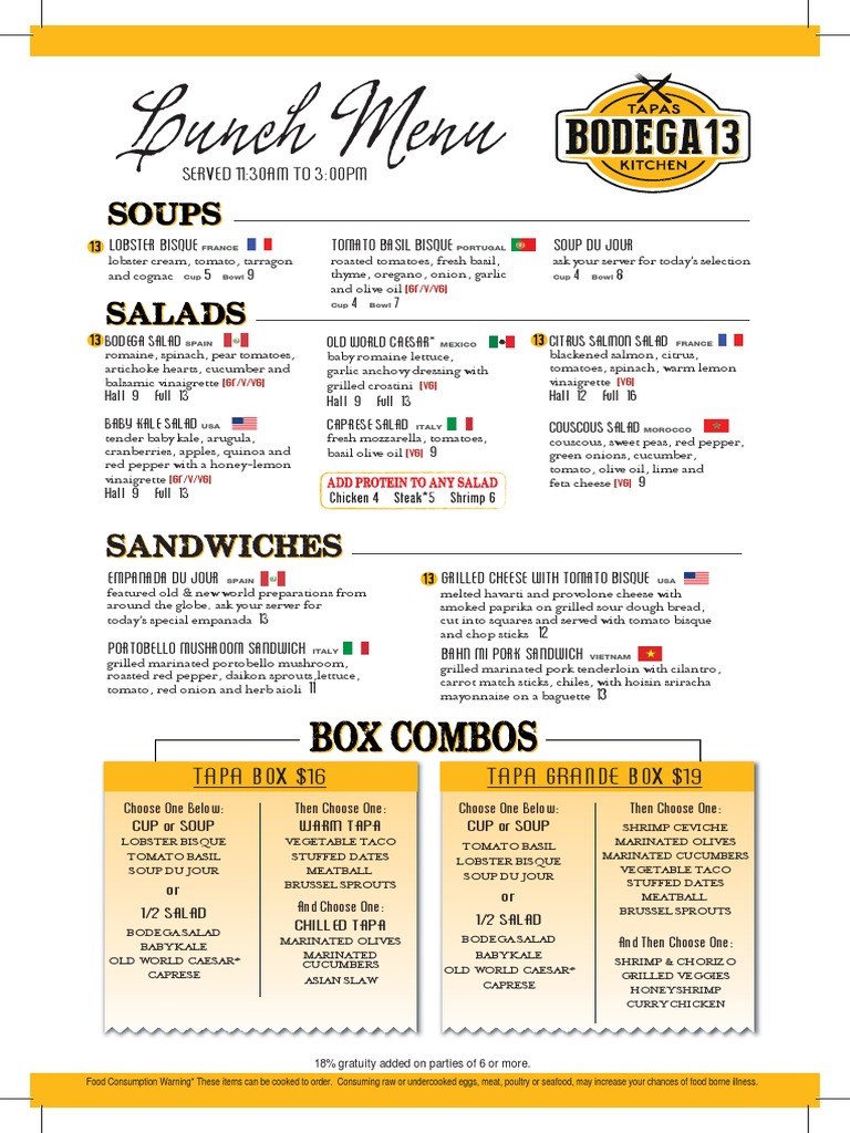 International Lunch Menu Options | PDF | Salad | Hamburgers
