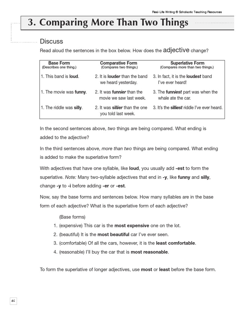Comparative and Superlative-Nice | PDF | Adjective | Syntax