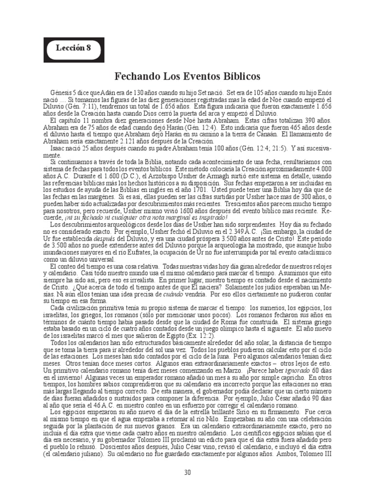 Fechando Los Eventos Biblicos | PDF | Calendario | Pablo el apóstol