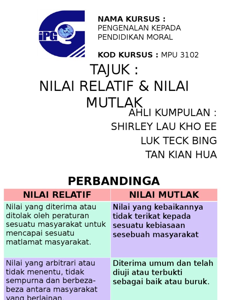 Jenis Nilai | PDF