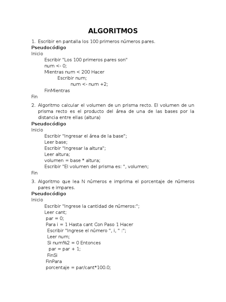 ALGORITMOS | PDF | Algoritmos | Triángulo