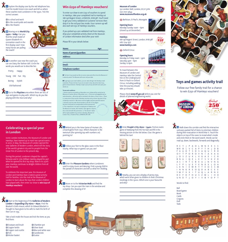 Museum and Hamleys Trail Leaflet | PDF | Leisure
