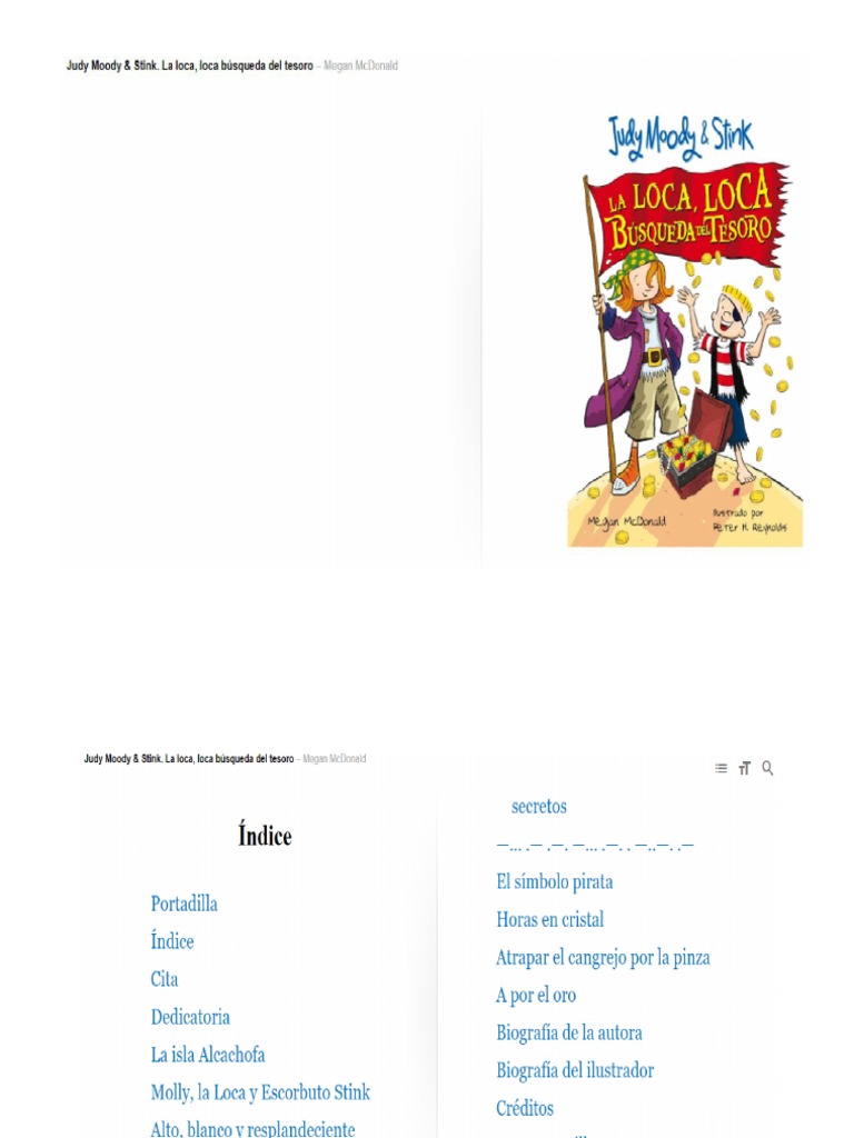 Judy Moody y Stink La Loca Loca Busqueda Del Tesoro | PDF